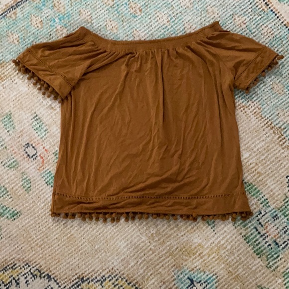 Tops | Mustard Colored Off Shoulder Top | Poshmark